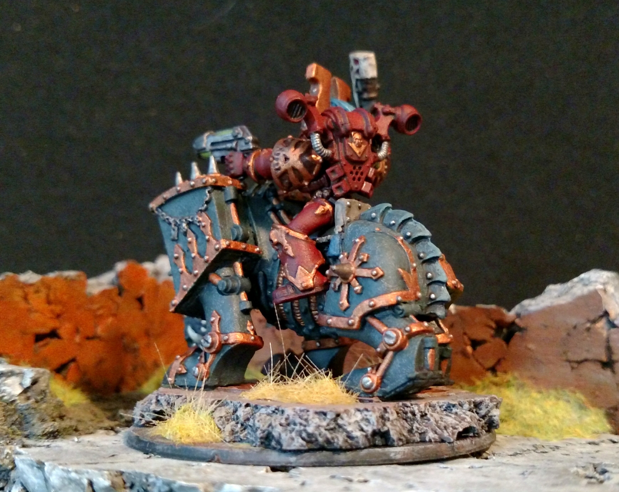 Fully Painted: Khorne Berzerker on Juggernaut | Comrade's Wargames